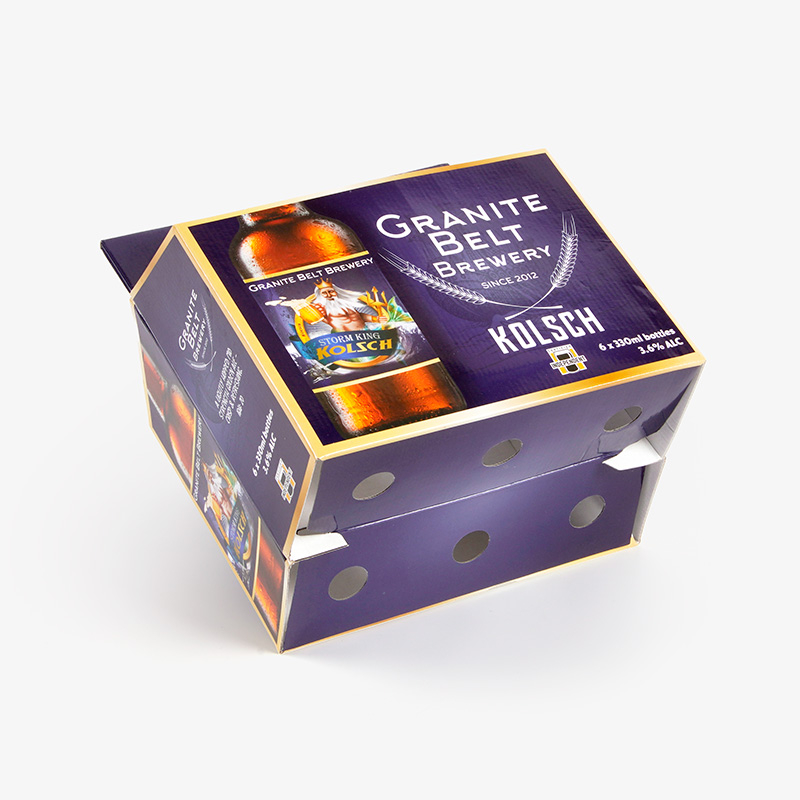 Custom 6 bottle beer carrier boxes | PakFactory
